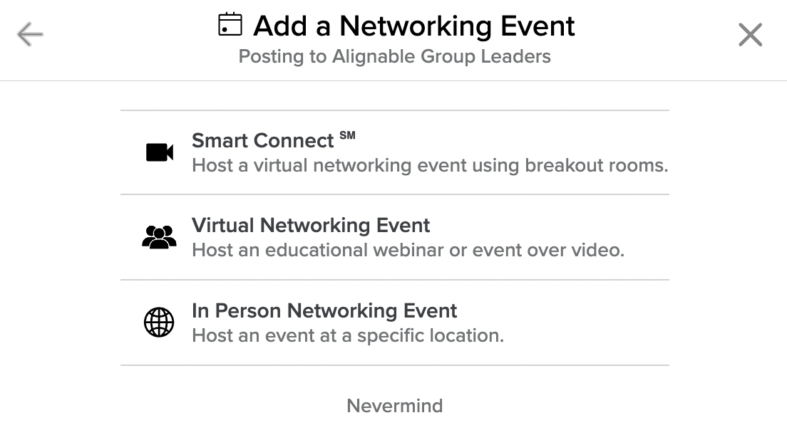 How do I host a virtual event in an Alignable Group? – Alignable Help ...